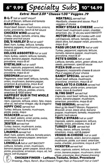 Menu – Ashville General Store